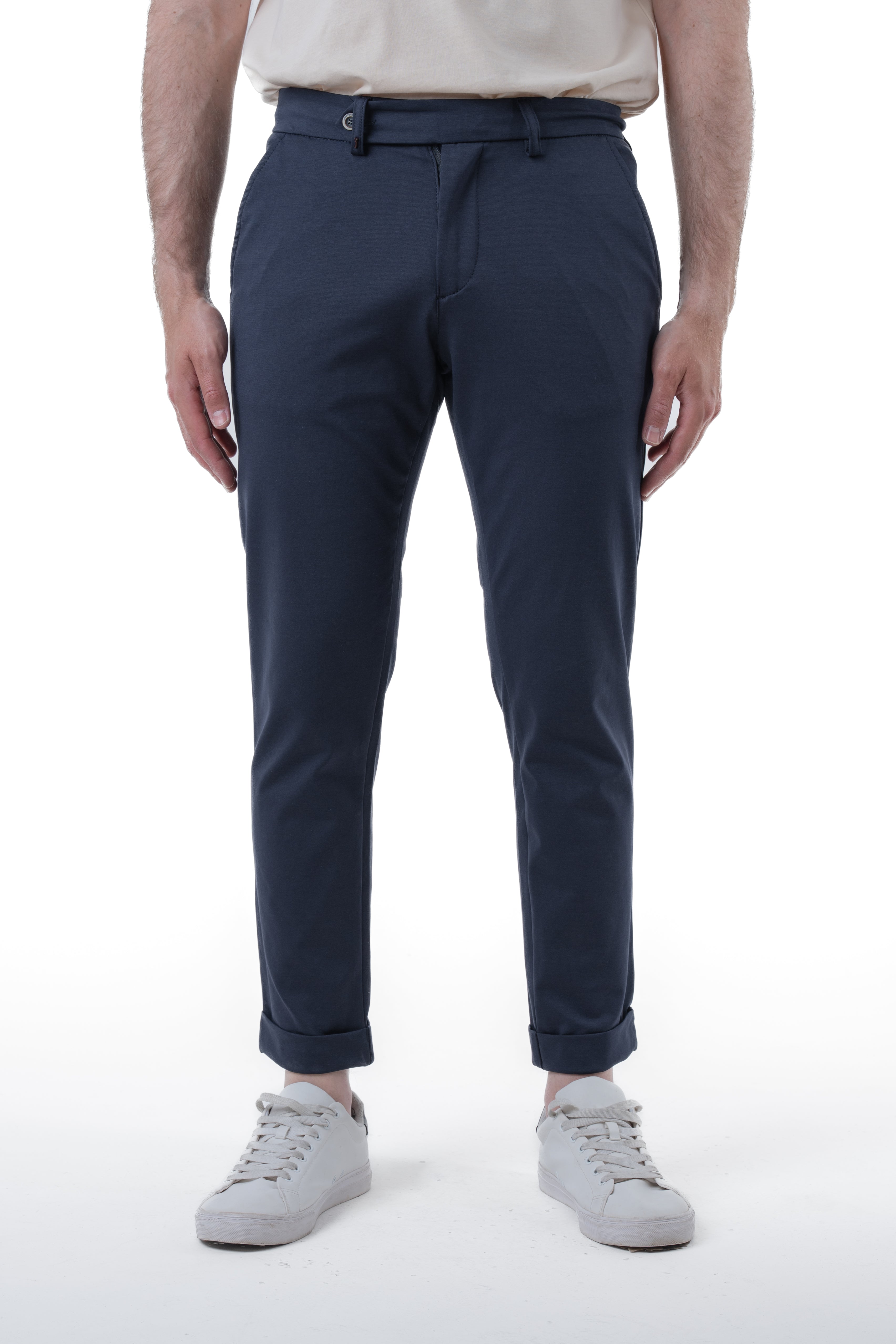 Pantaloni Classici slim Racket GDT blu SS25 – DISPLAJ Jeans